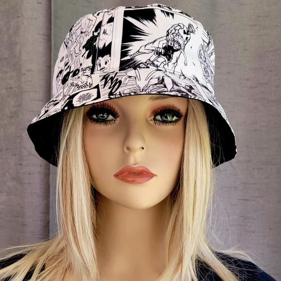 Accessories | Hunter X Hunter Anime Bw Manga Comicstyle Bucket Cap Hat ...